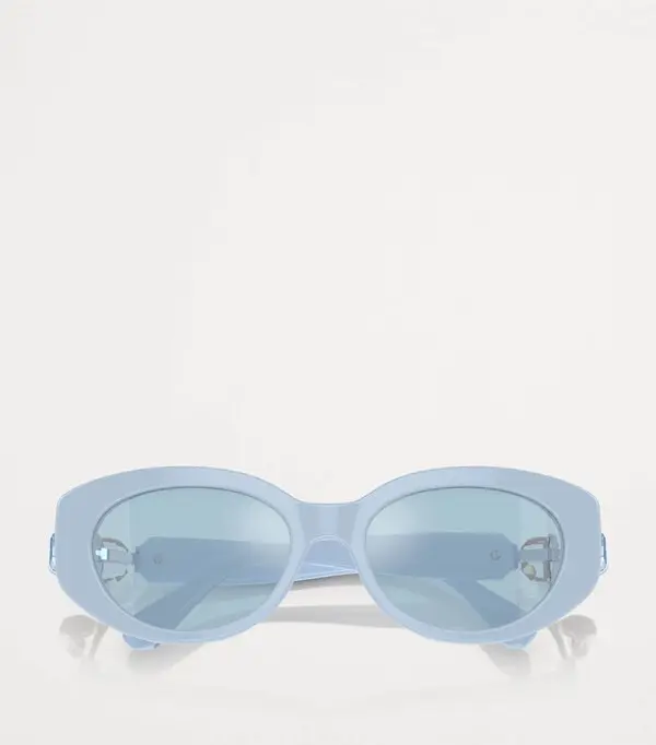 SWAROVSKI Sk6002 Oval Sunglasses - Blue