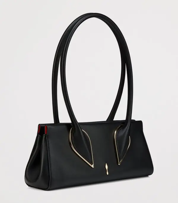 CHRISTIAN LOUBOUTIN Venus Leather Baguette - Black