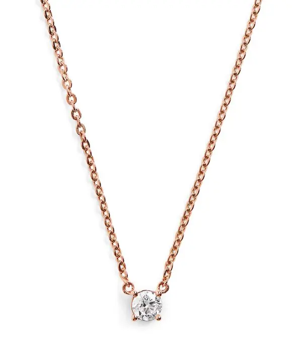 Harrods 18-karat And Diamond Necklace - Rose Gold