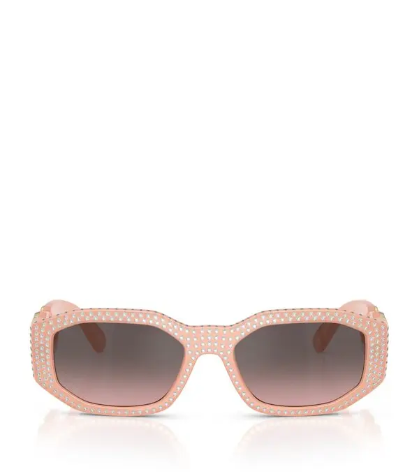 Versace Embellished Sunglasses - Pink