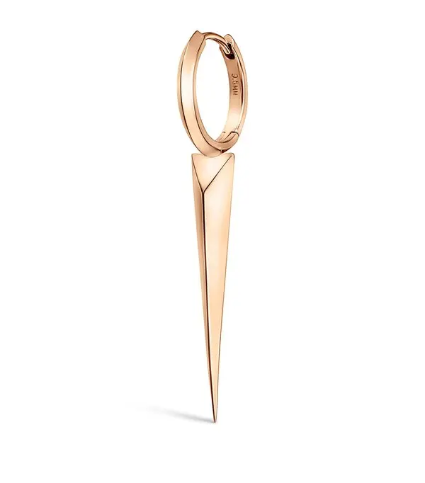 MARIA TASH Faceted Grand Spike Hoop Earring - Rose Gold