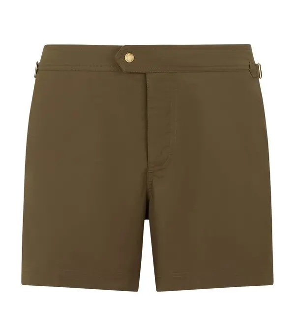 TOM FORD Poplin Swim Shorts - Green