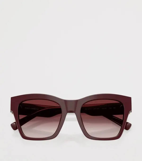 Dolce & Gabbana Square Frame Sunglasses - Red
