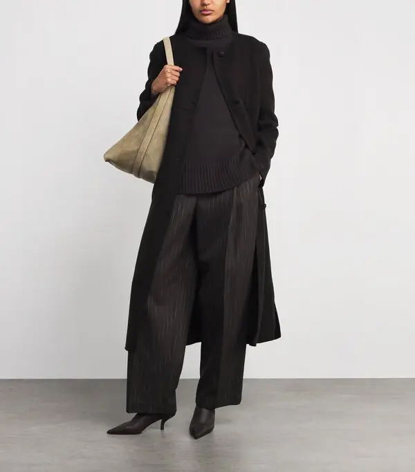 Harrods Cashmere Rollneck Sweater - Brown