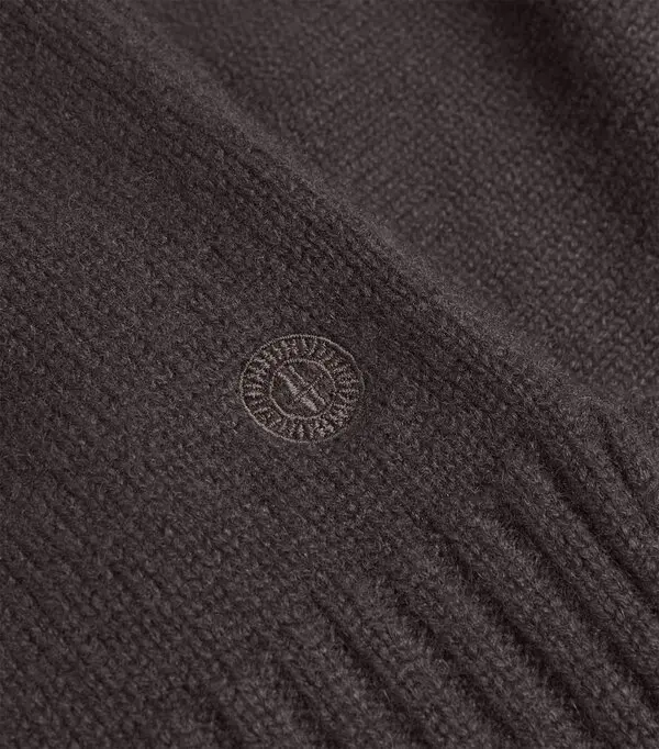 Harrods Cashmere Rollneck Sweater - Brown