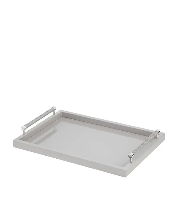 RIVIERE Woven Tray - Grey