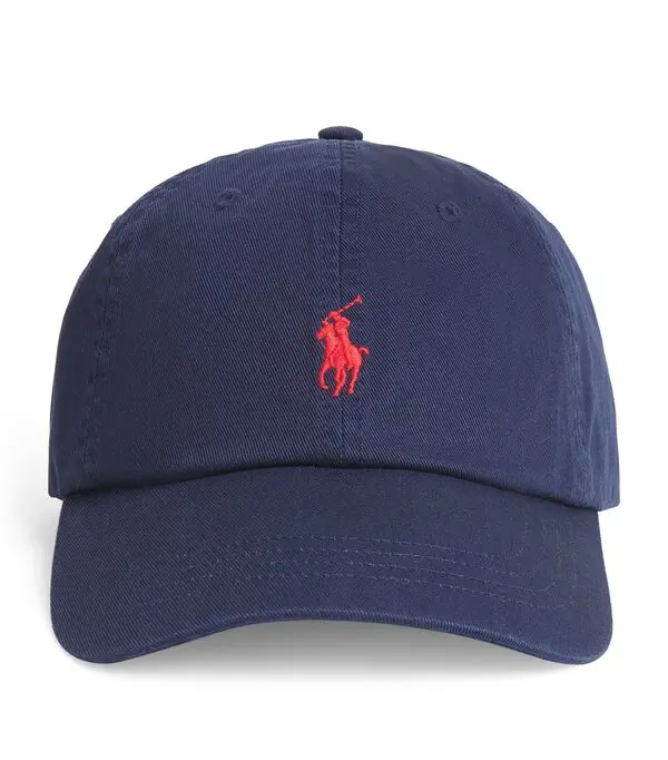 Polo Ralph Lauren Cotton Baseball Cap With Logo - Navy