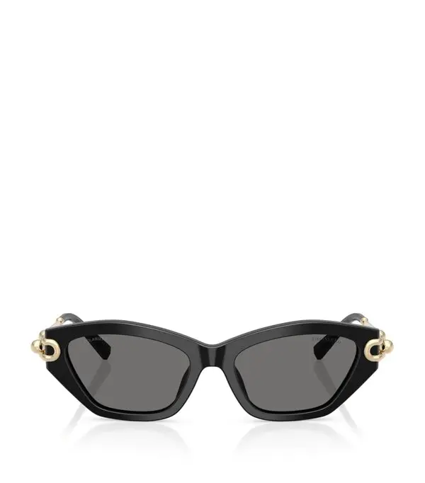 Tiffany & Co. Acetate Cat Eye Sunglasses - Black