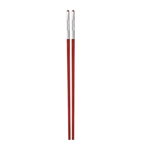 Christofle Silver-plated Uni Chinese Chopsticks - Red