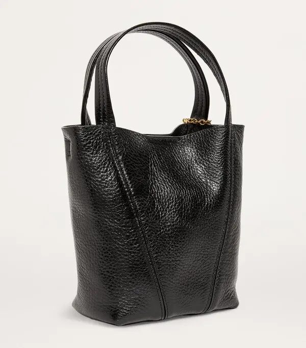 Chloé Calfskin Spin Tote Bag - Black