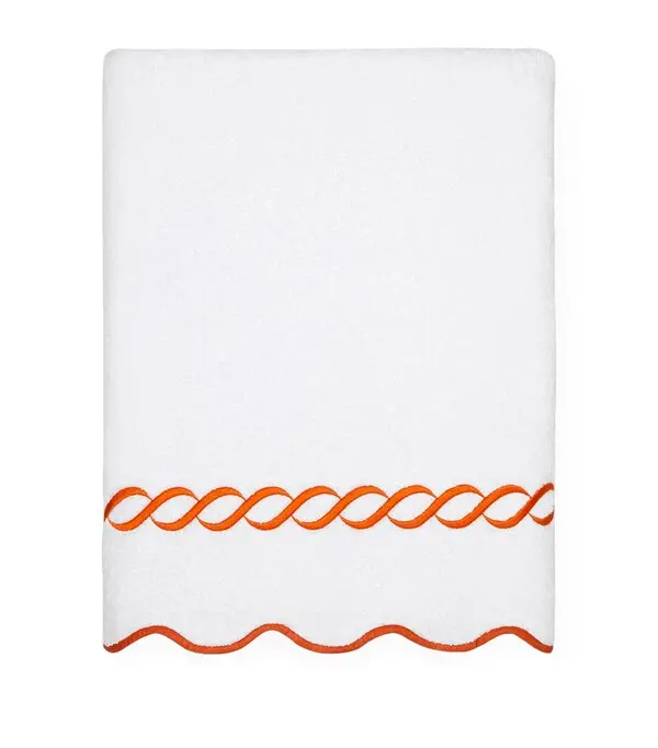 PRATESI Cotton Treccia Bath Sheet - Orange
