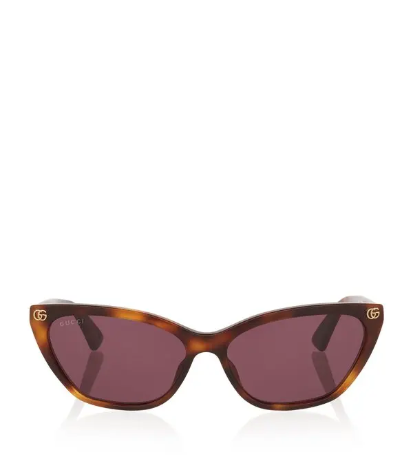 Gucci Acetate Cat Eye Sunglasses - Brown