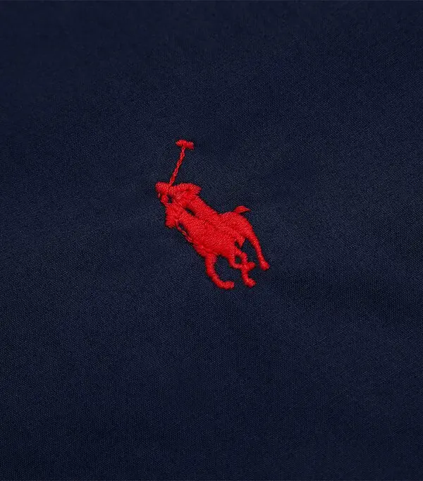 Ralph Lauren Cotton Player King Duvet Cover - Navy