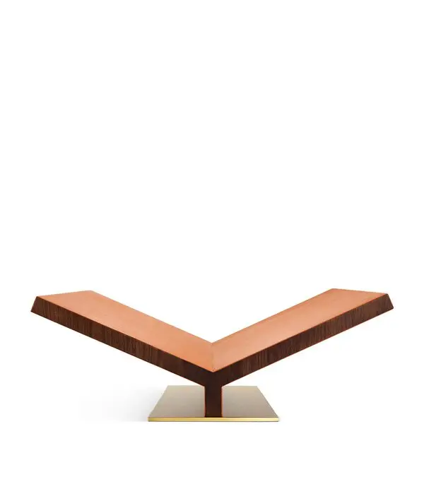 Assouline Walnut-leather Ultimate Collector Bookstand - Brown