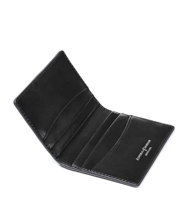 ASPINAL OF LONDON Leather Double Fold Card Holder