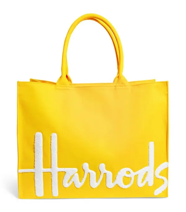 Harrods Cotton Logo Tote Bag