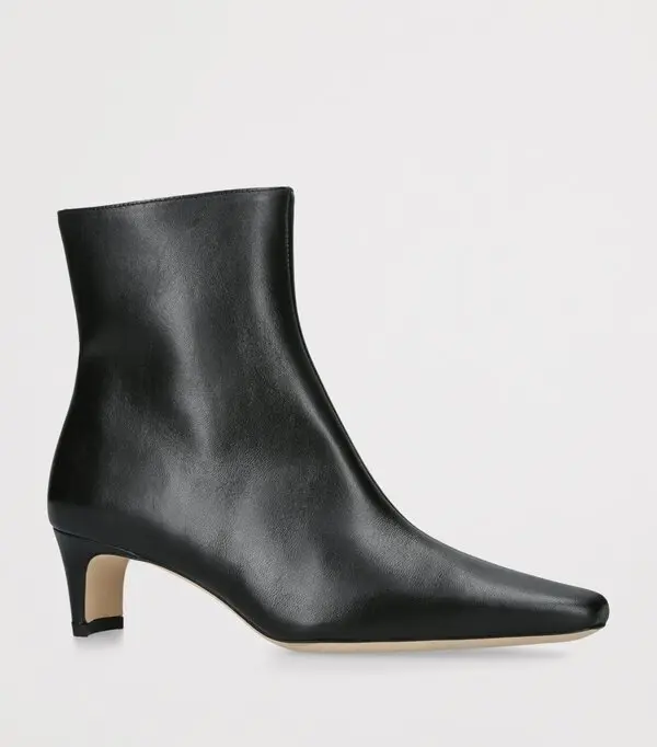 Staud Leather Wally Ankle Boots 55