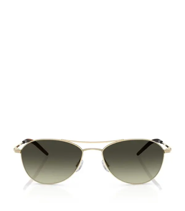 Oliver Spencer Aero Ii Aviator Sunglasses - Gold