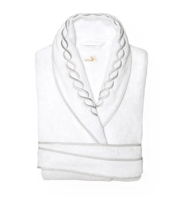 PRATESI Cotton Treccia Bathrobe - Grey