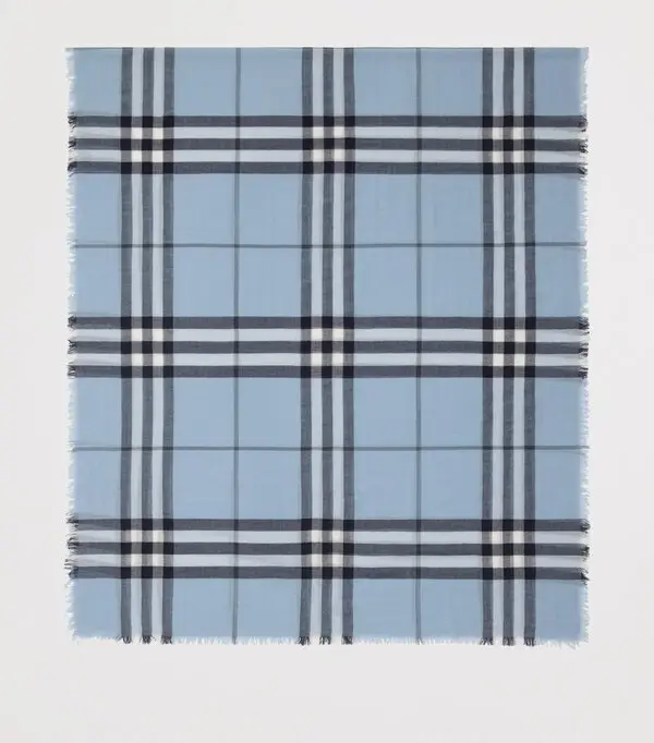 Burberry Wool Wide Check Scarf
