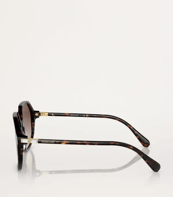 SWAROVSKI Sk6003 Oversized Sunglasses - Brown