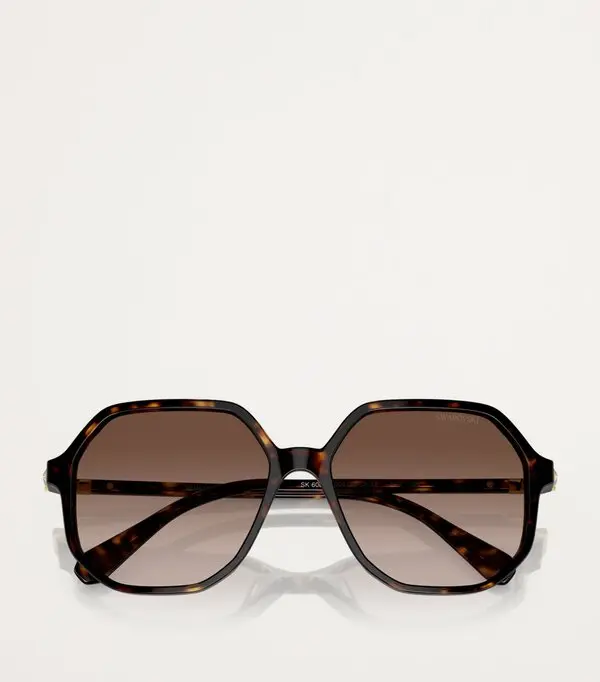 SWAROVSKI Sk6003 Oversized Sunglasses - Brown