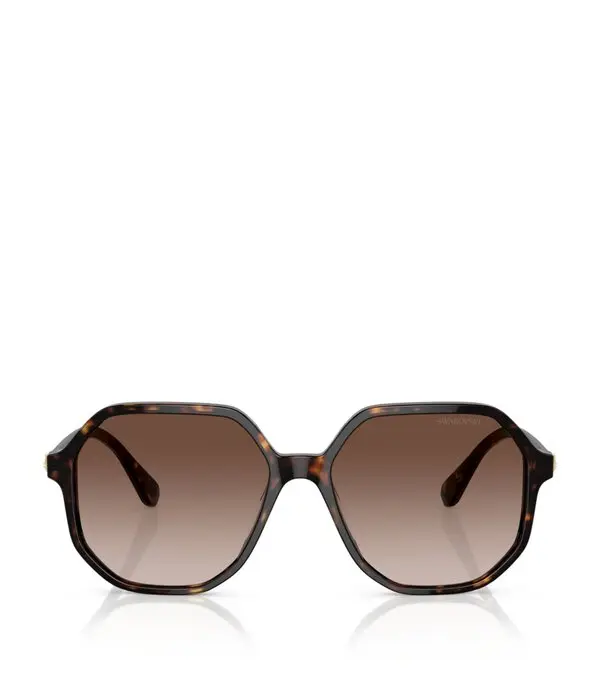 SWAROVSKI Sk6003 Oversized Sunglasses - Brown