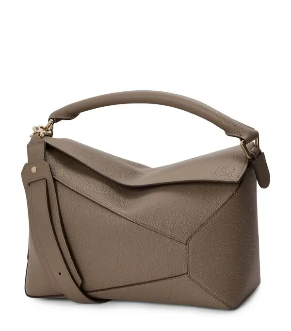 Loewe Medium Puzzle Edge Top-handle Bag - Brown
