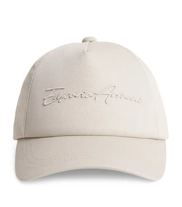 Emporio Armani Script Logo Baseball Cap - Grey