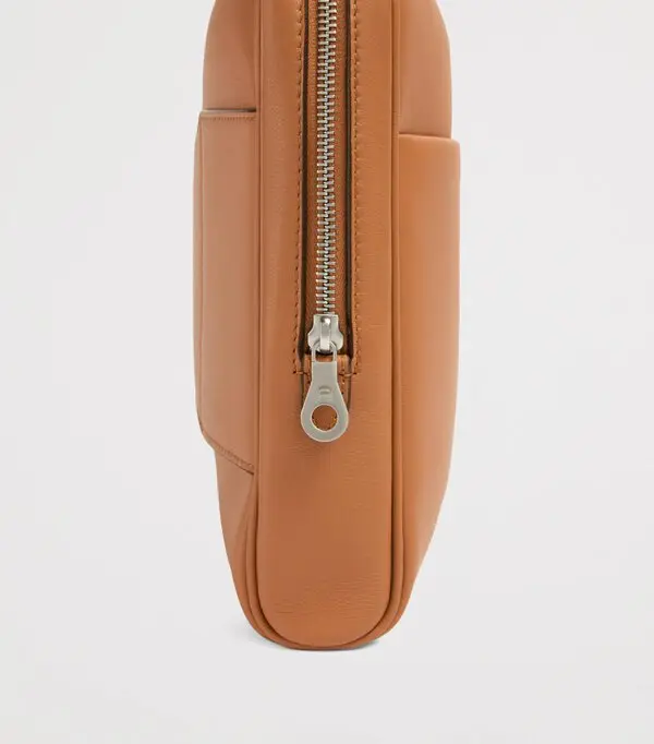 AVITEUR Calfskin Leather Laptop Sleeve With Trolley Sleeve