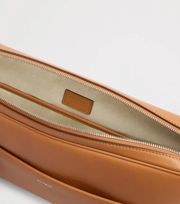 AVITEUR Calfskin Leather Laptop Sleeve With Trolley Sleeve