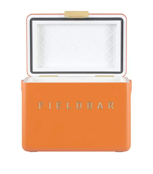 FIELDBAR Mini Bar Cooler Box With Leather Sling - Orange