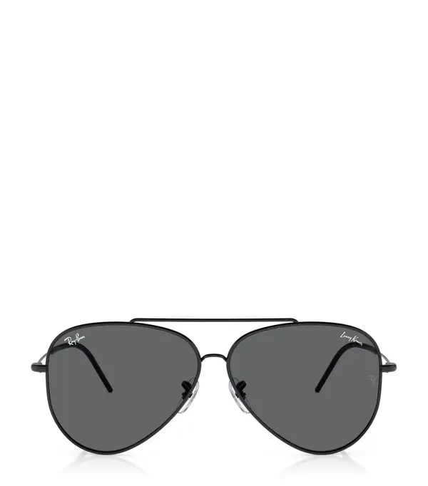 Ray-ban X Lenny Kravitz Aviator Sunglasses - Black