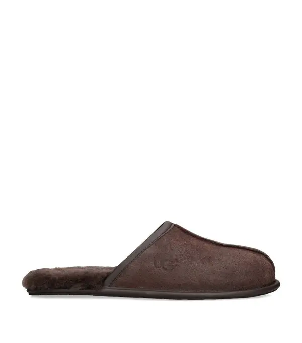 UGG Suede Scuff Slippers - Brown