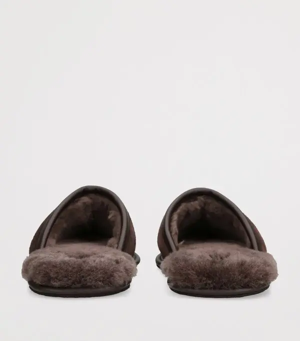 UGG Suede Scuff Slippers - Brown