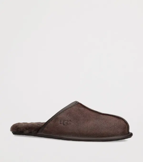 UGG Suede Scuff Slippers - Brown