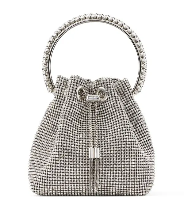 JIMMY CHOO Bon Bon Top-handle Bag - Silver