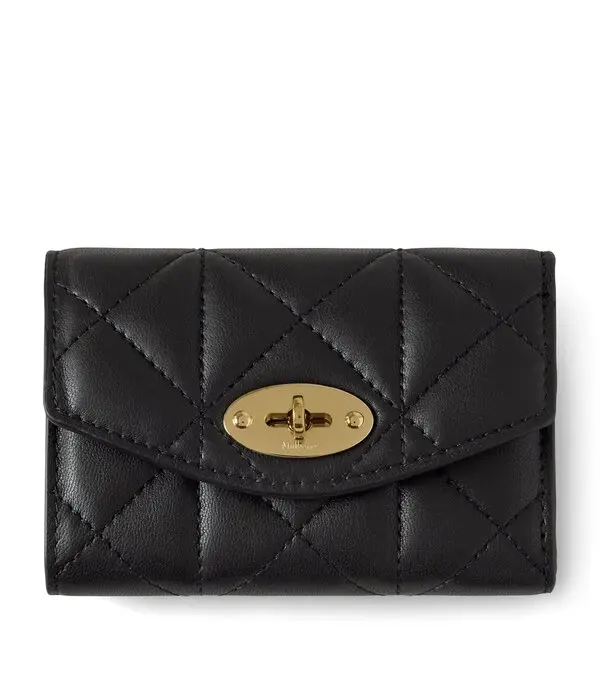 Mulberry Leather Folded Darley Wallet - Black