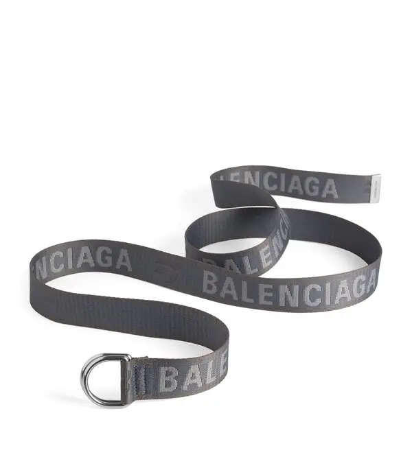 Balenciaga Logo D-ring Belt - Blue