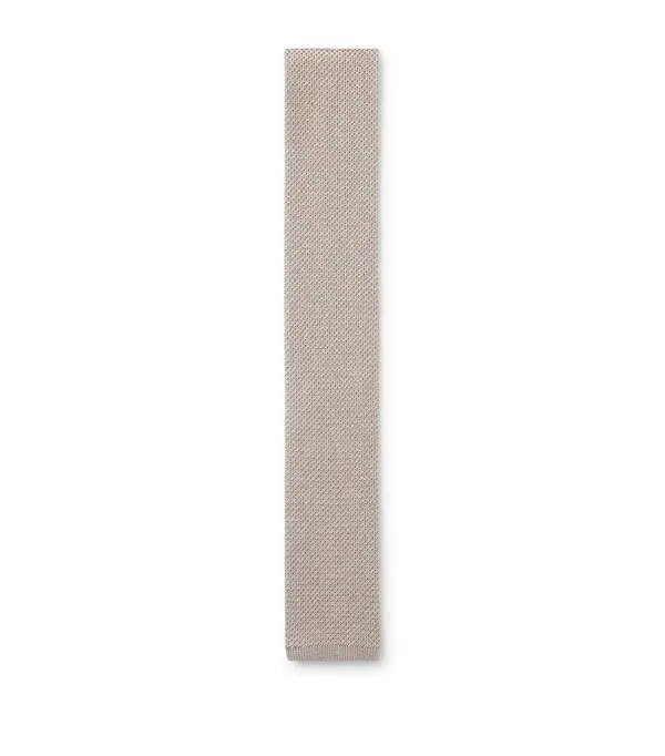 BOSS Silk-blend Jacquard Neck Tie - Beige