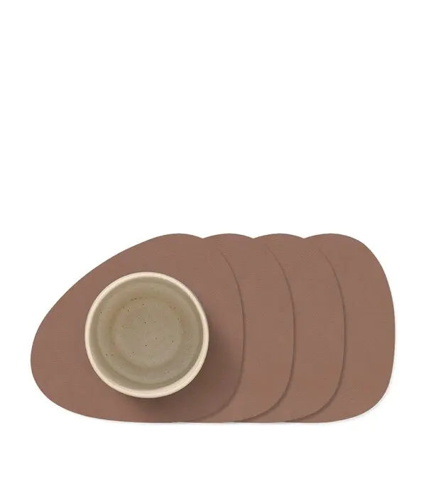 LINDDNA Curve Nupo Coasters - Brown