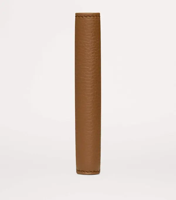 Saint Laurent Leather Cassandre Bifold Wallet - Brown