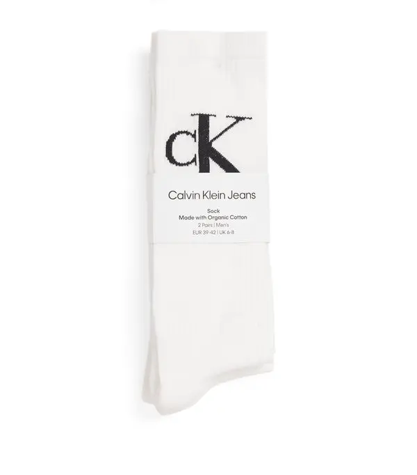 Calvin Klein Ribbed Socks - White