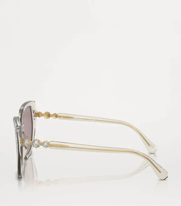 SWAROVSKI Acetate Sk6016 Sunglasses - Green