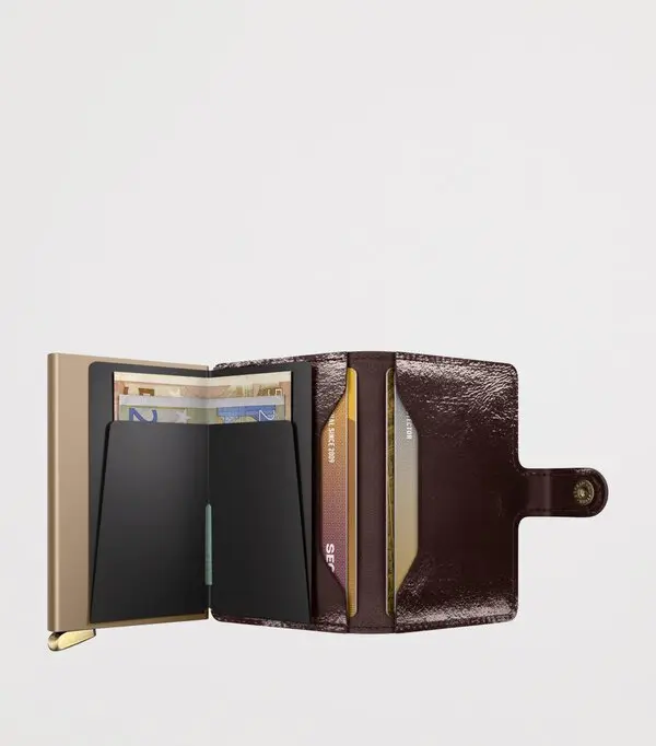 SECRID Leather Miniwallet - Brown