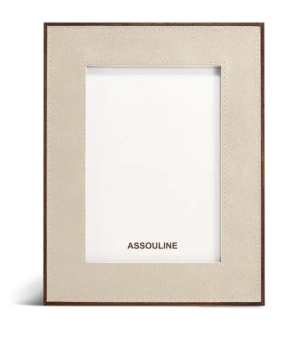Assouline Leather Heritage Frame - Neutral