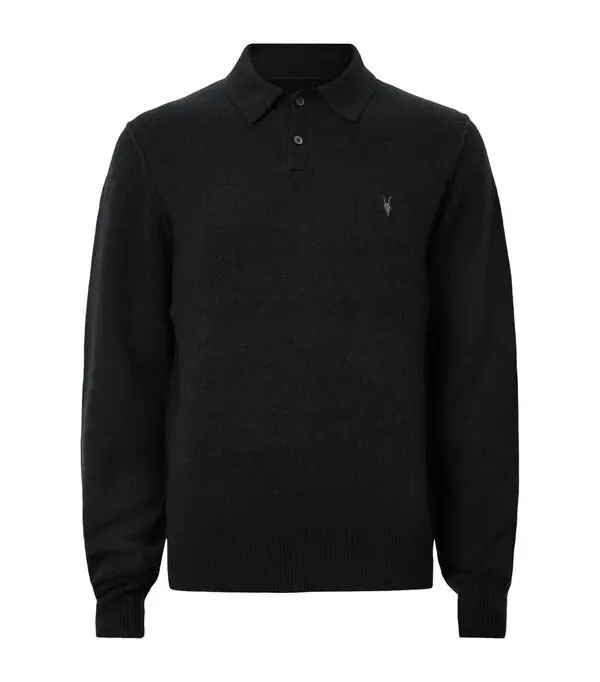 ALLSAINTS Statten Polo Sweater - Black