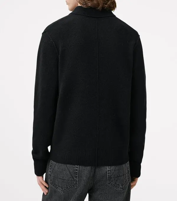 ALLSAINTS Statten Polo Sweater - Black