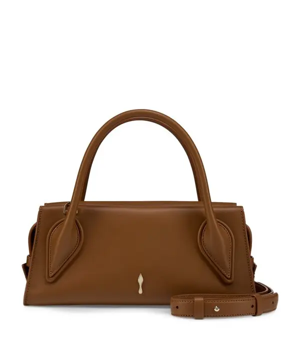 CHRISTIAN LOUBOUTIN Venus Mini Leather Crossbody Bag - Brown