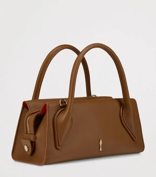 CHRISTIAN LOUBOUTIN Venus Mini Leather Crossbody Bag - Brown